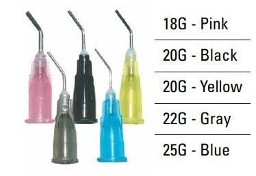 Pre-bent Needle Tips, Prestige Dental Products